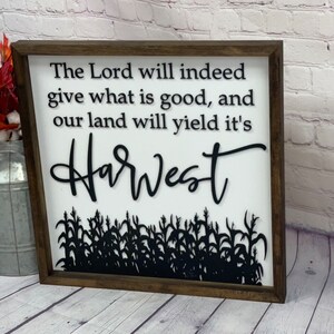 Harvest Prayer Farmhouse Sign | Fall Decor | Autumn Decor | Farmhouse ...