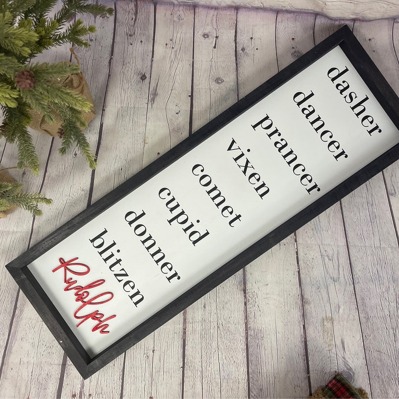 Reindeer Sign - Etsy