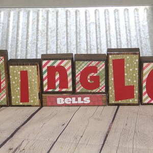 Always Give Thanks Jingle Bells Reversible Blocks | Fall Decor ...