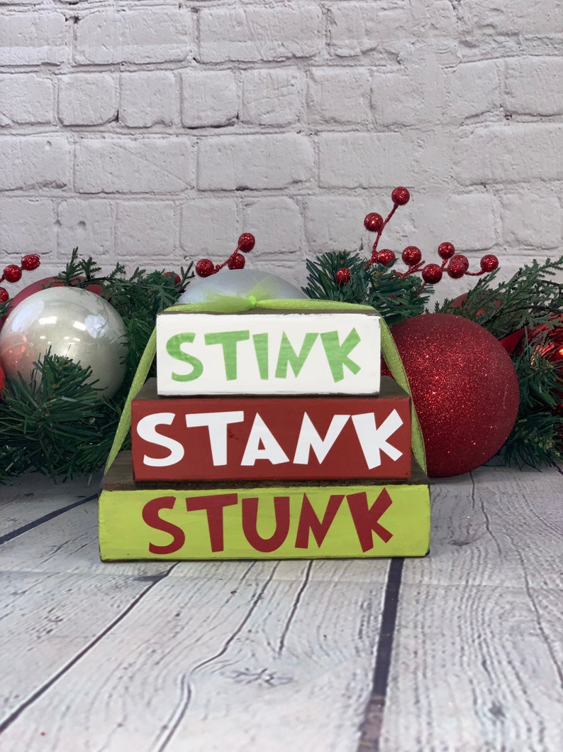 Stink Stank Stunk Stacker Blocks Christmas Decor Christmas - Etsy