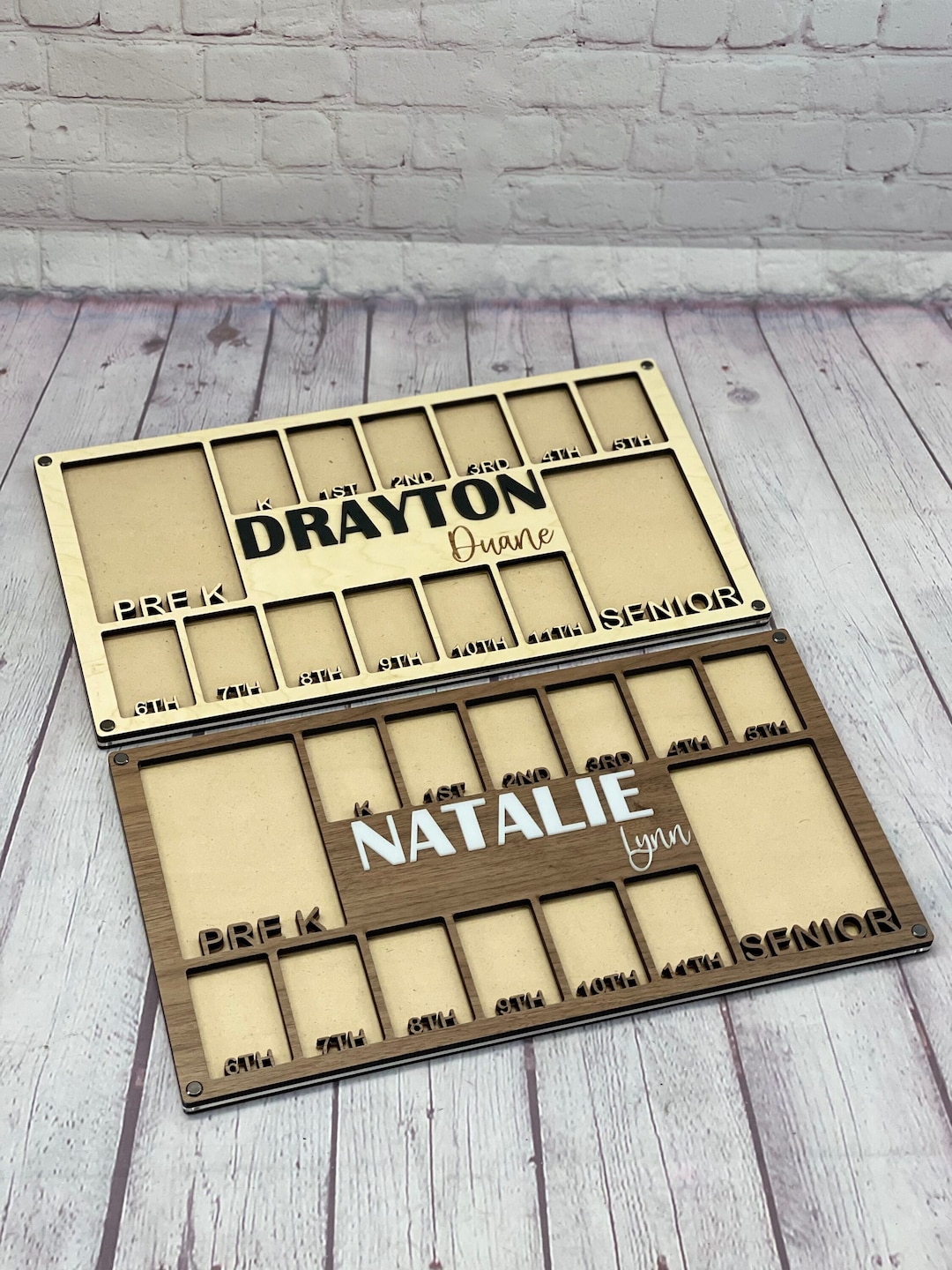 Personalized School Years Picture Frame | Pre K to Graduation Picture ...