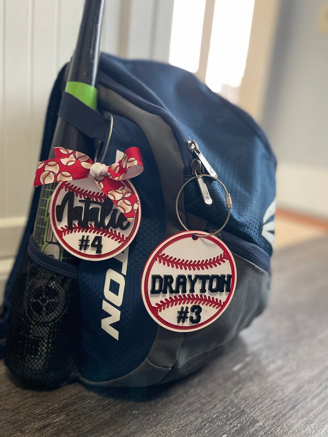 Personalized Baseball Bag Tag | Baseball Mom | Baseball Player Gift ...