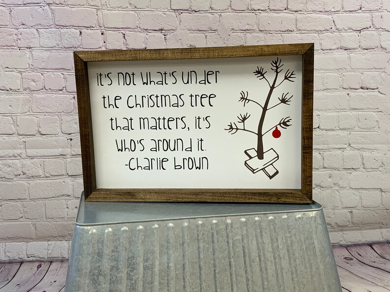 It's Not Whats Under the Christmas Tree That Matters Framed Sign ...