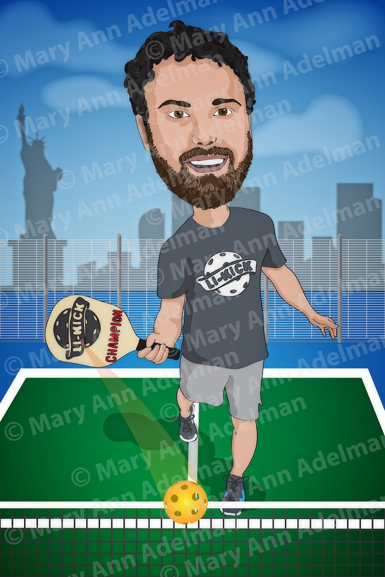 Pickleball Cartoons - Etsy