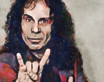 Ronnie James Dio Poster - Etsy