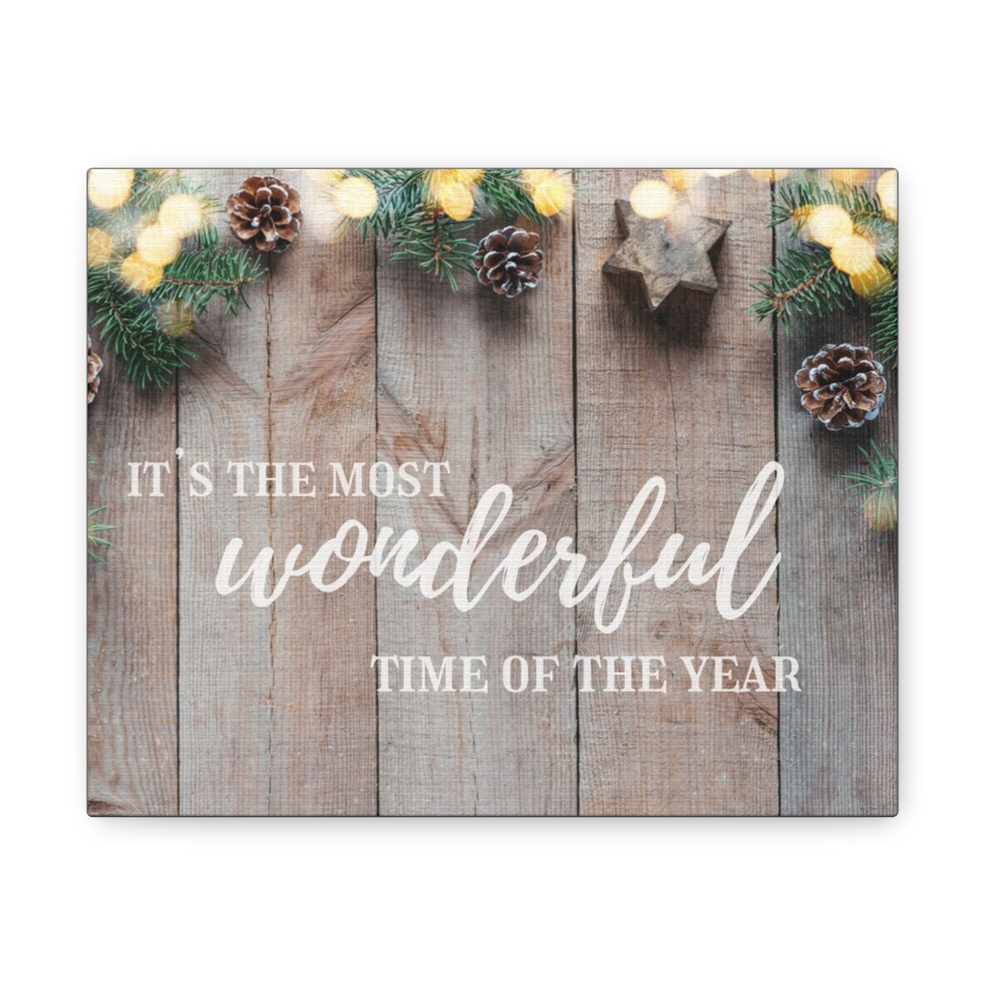 Most Wonderful Time Wall Decor - Etsy