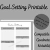 Printable Goal Planner, Life Fitness Career Finance Relationships and ...