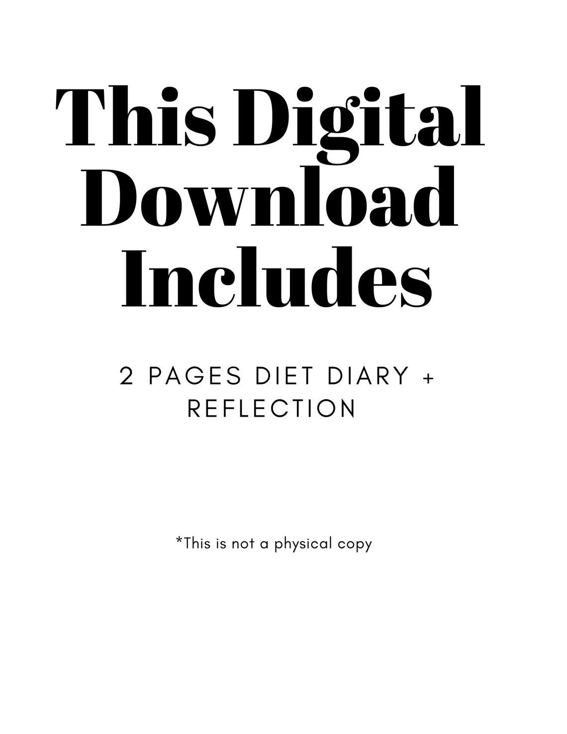 Printable 24 Hour Diet Diary and Fitness Planner Track Your Daily Food ...