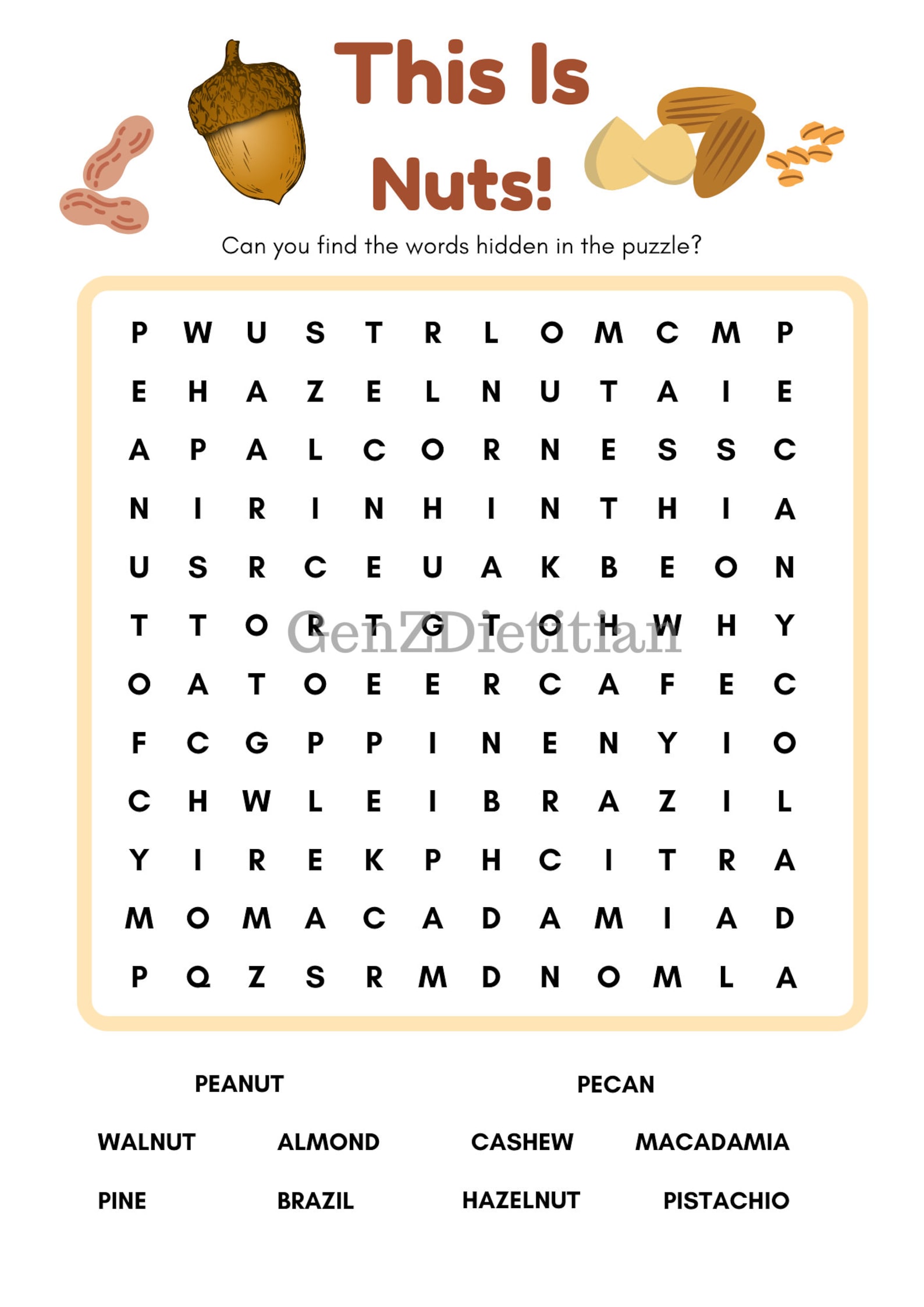 Ultimate Food Word Search Bundle, 7 Printable Pages for Kids, Food Word ...