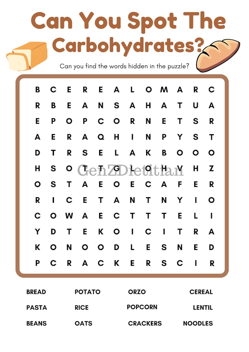 Ultimate Food Word Search Bundle, 7 Printable Pages for Kids, Food Word ...