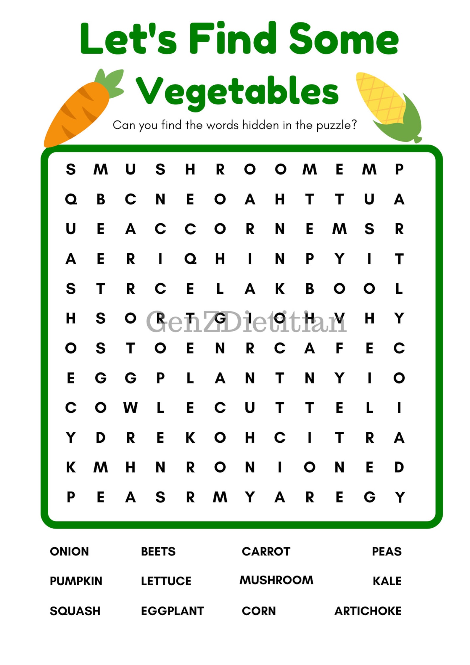 Ultimate Food Word Search Bundle, 7 Printable Pages for Kids, Food Word ...