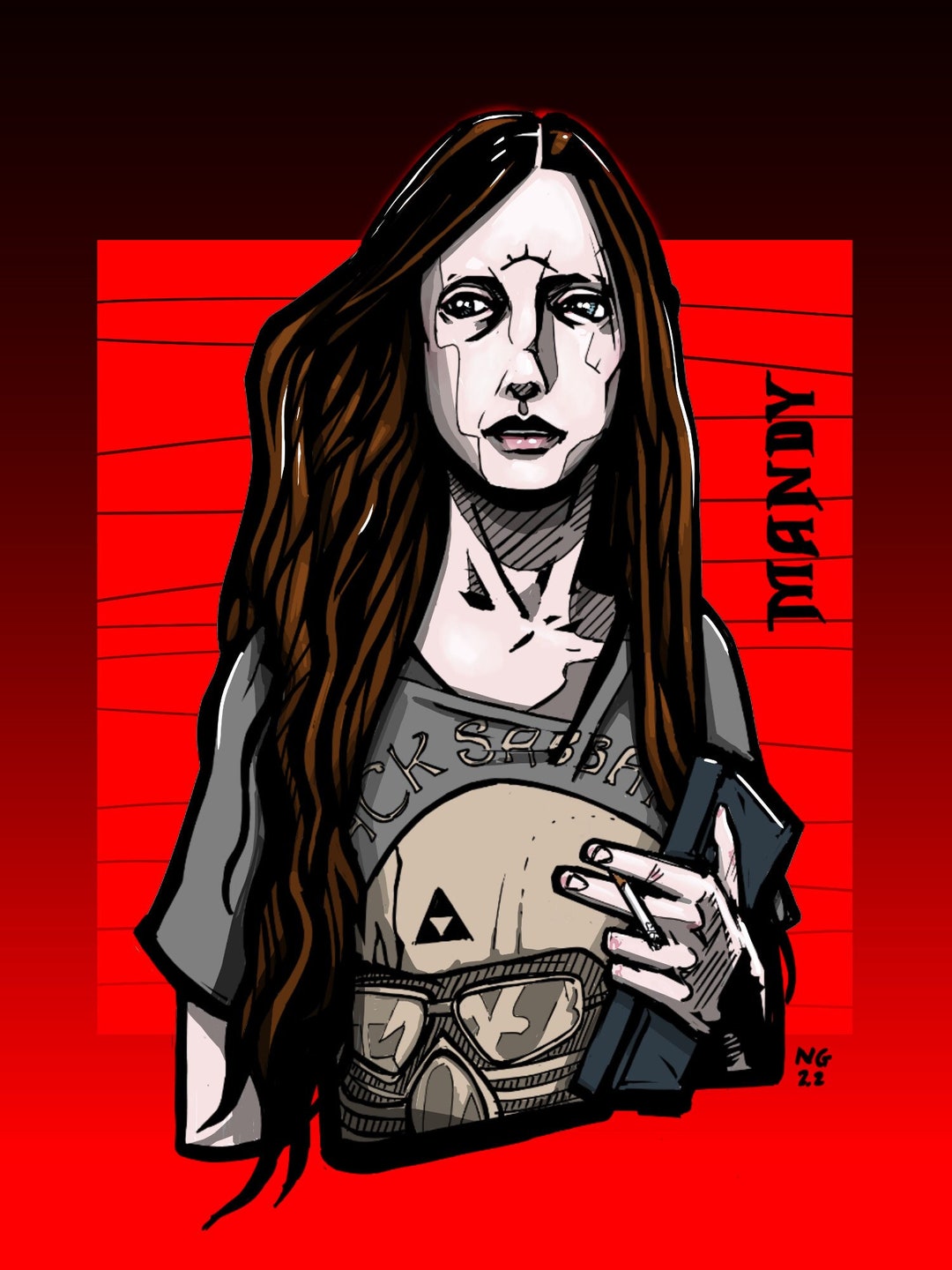 Mandy Fan Art Print - Etsy