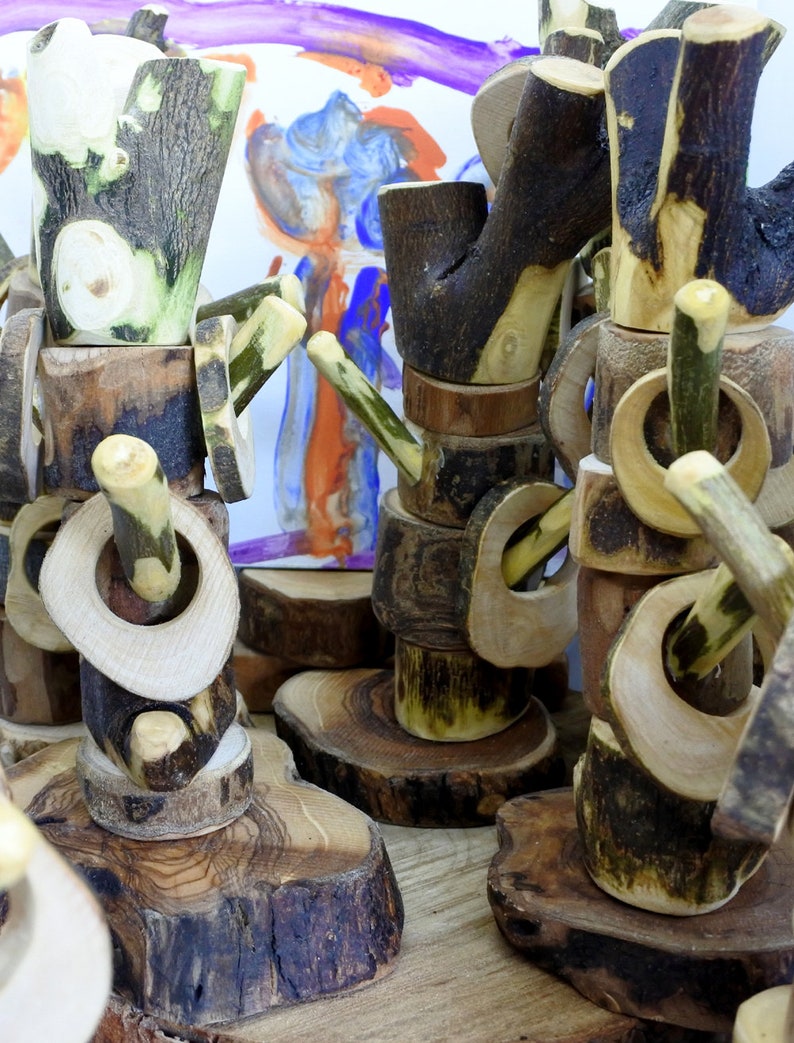 Tree Puzzle a 9-10 Wooden Blocks Puzzle of Different Sizes to - Etsy