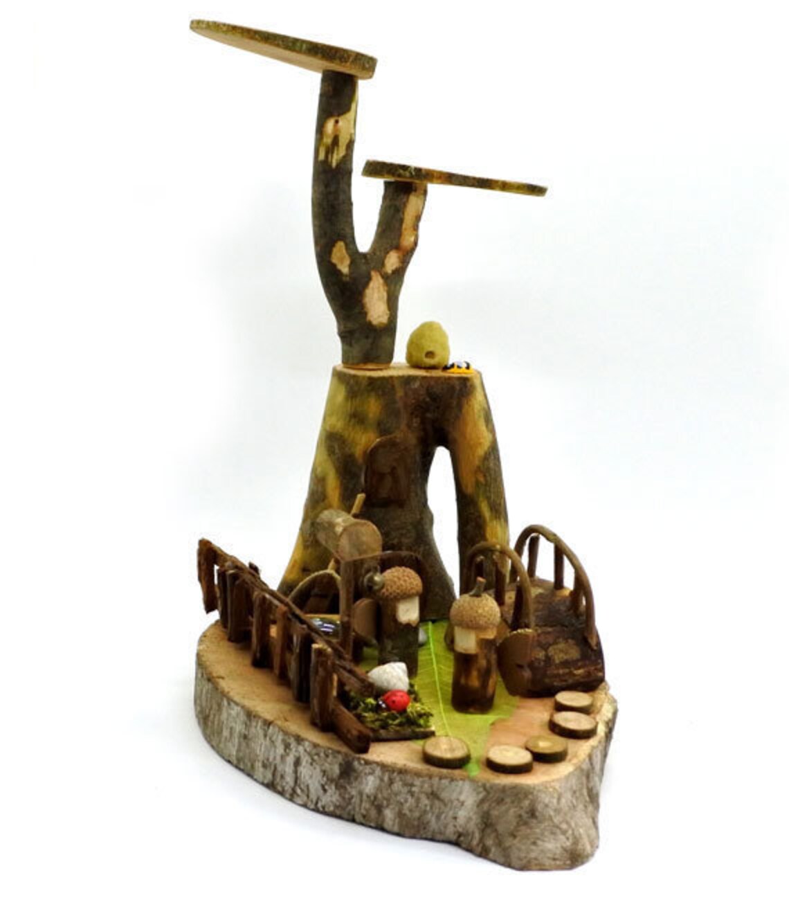 Fairy Tree House Fairy's Garden Wooden Toy Montessori - Etsy Canada