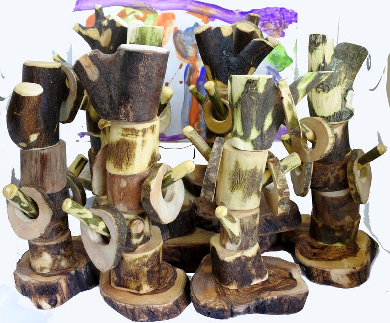 Tree Puzzle a 9-10 Wooden Blocks Puzzle of Different Sizes to - Etsy