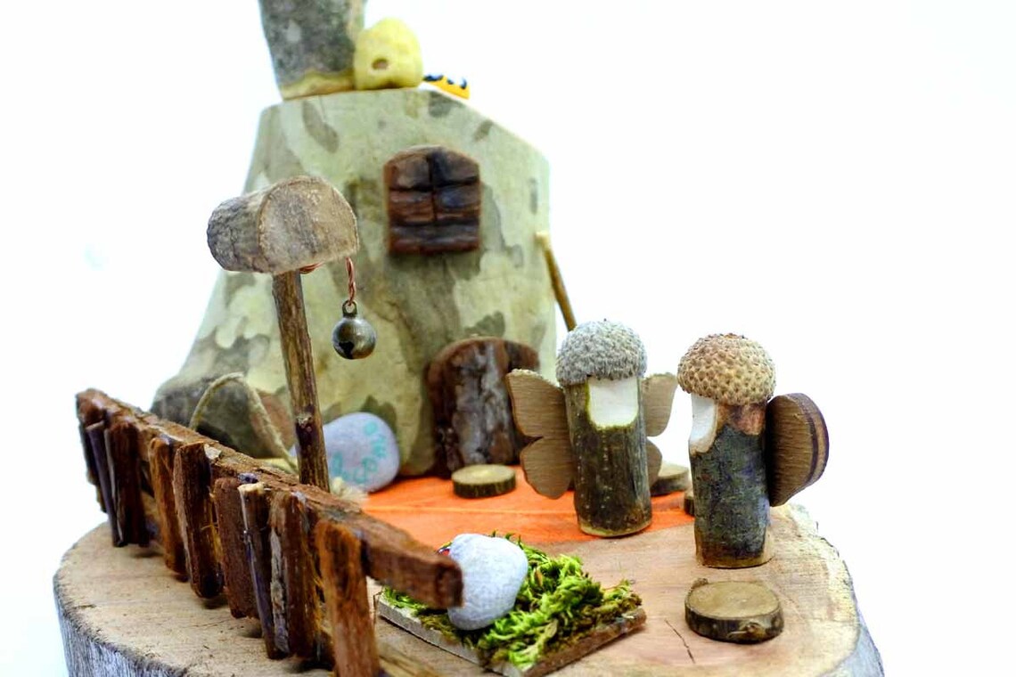 Fairy Tree House Fairy's Garden Wooden Toy Montessori - Etsy Canada