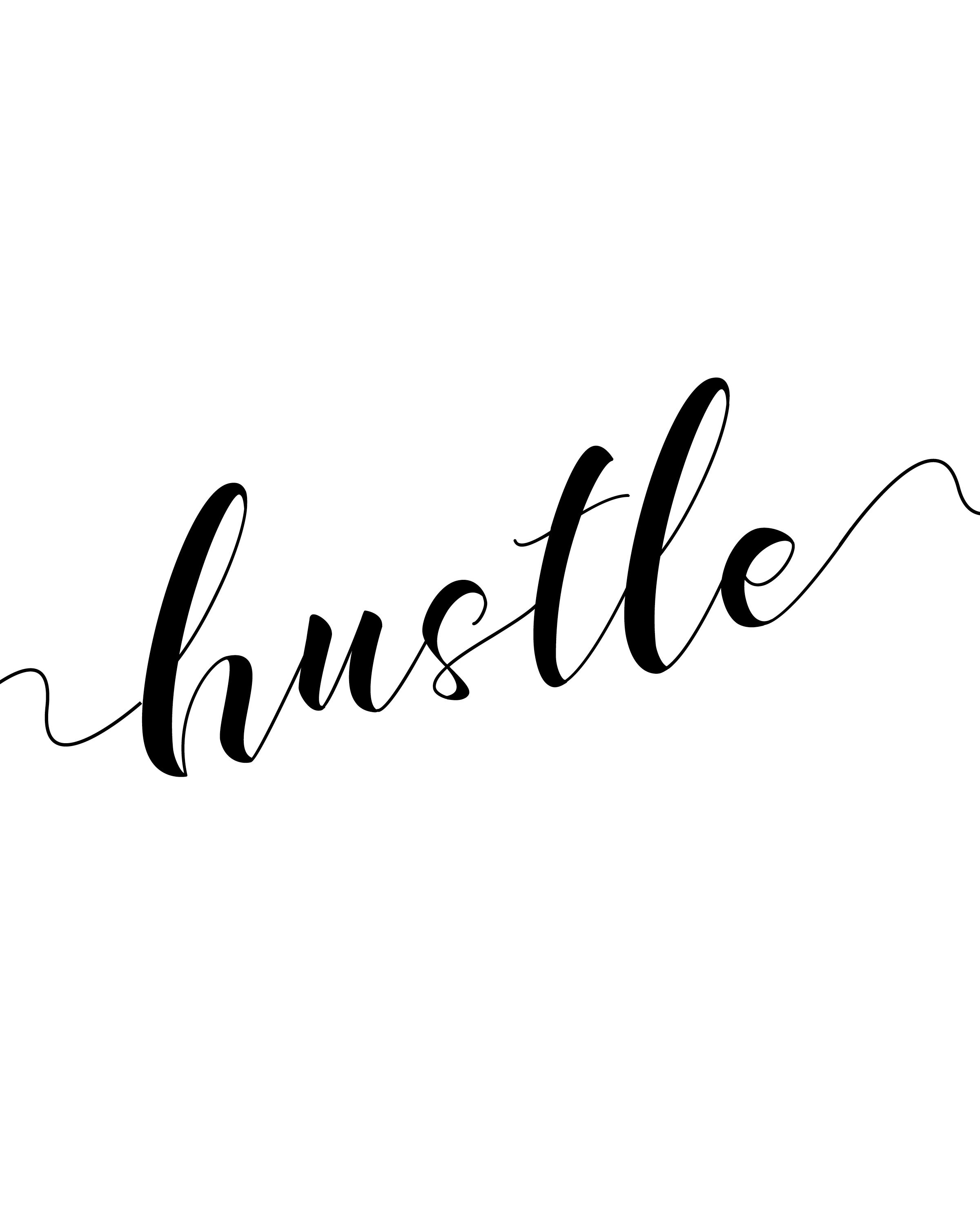 Hustle - 8"x10" Printable - Etsy