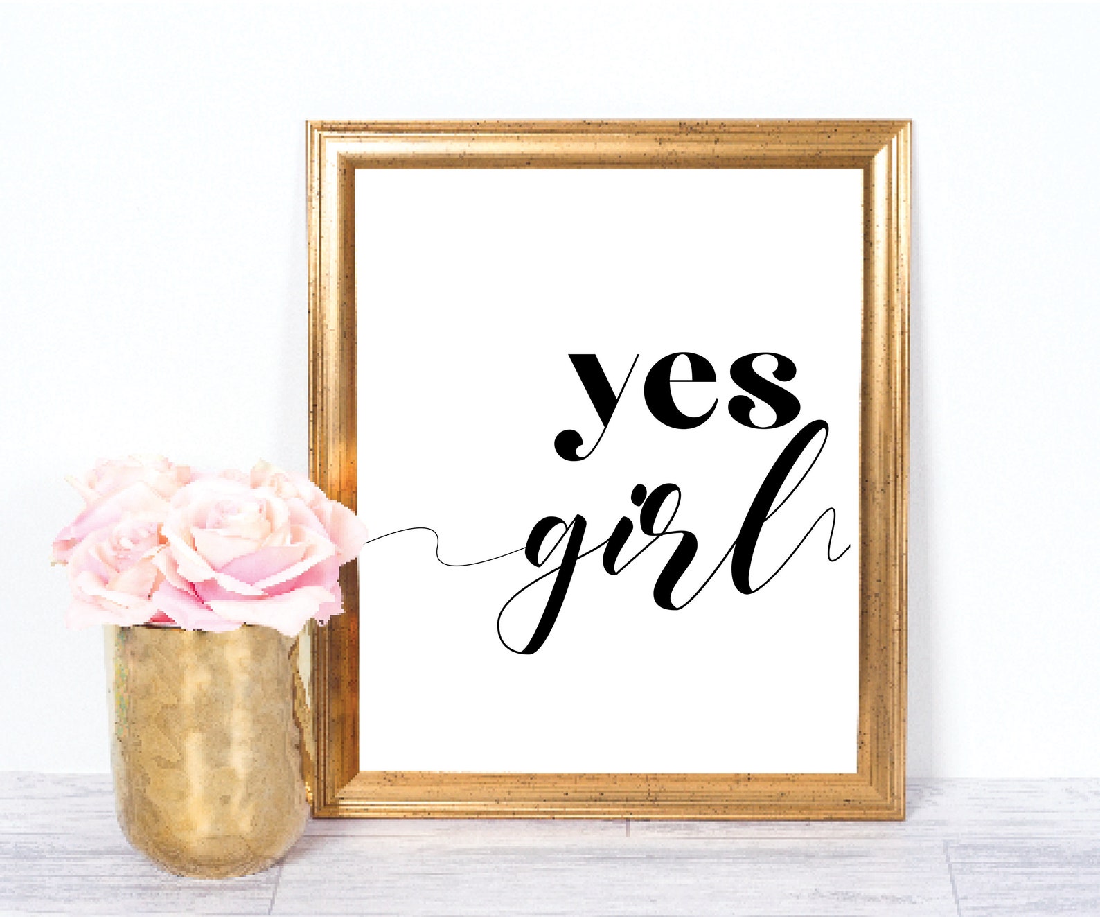 Yes Girl 8x10 Printable - Etsy