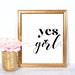 Yes Girl - 8"x10" Printable - Etsy