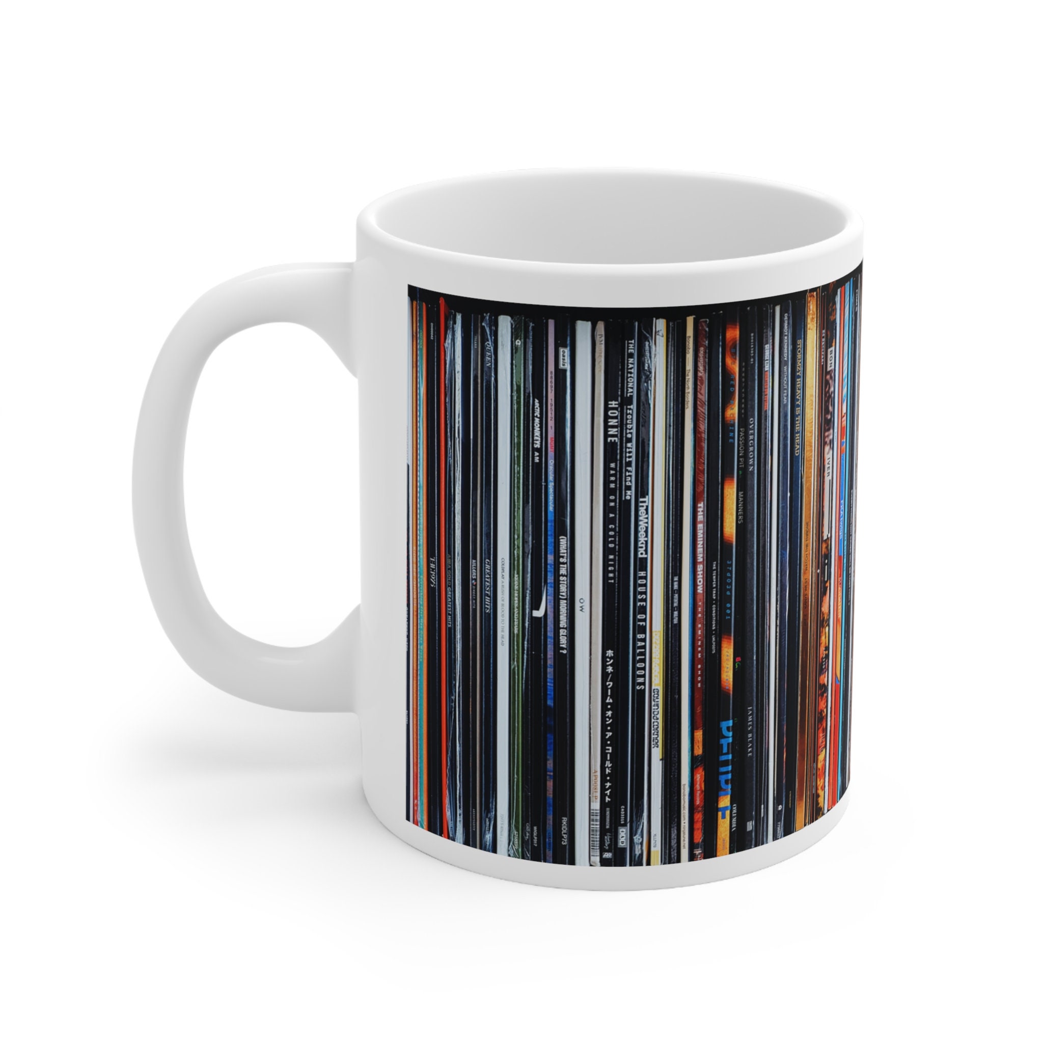 Music Vinyl Records Lovers Record Collector Gifts 11oz Tea Cup Coffee ...