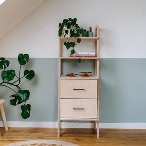 Ladder Bookshelf, Scandinavian Furniture, Japandi, Mid Century Modern ...