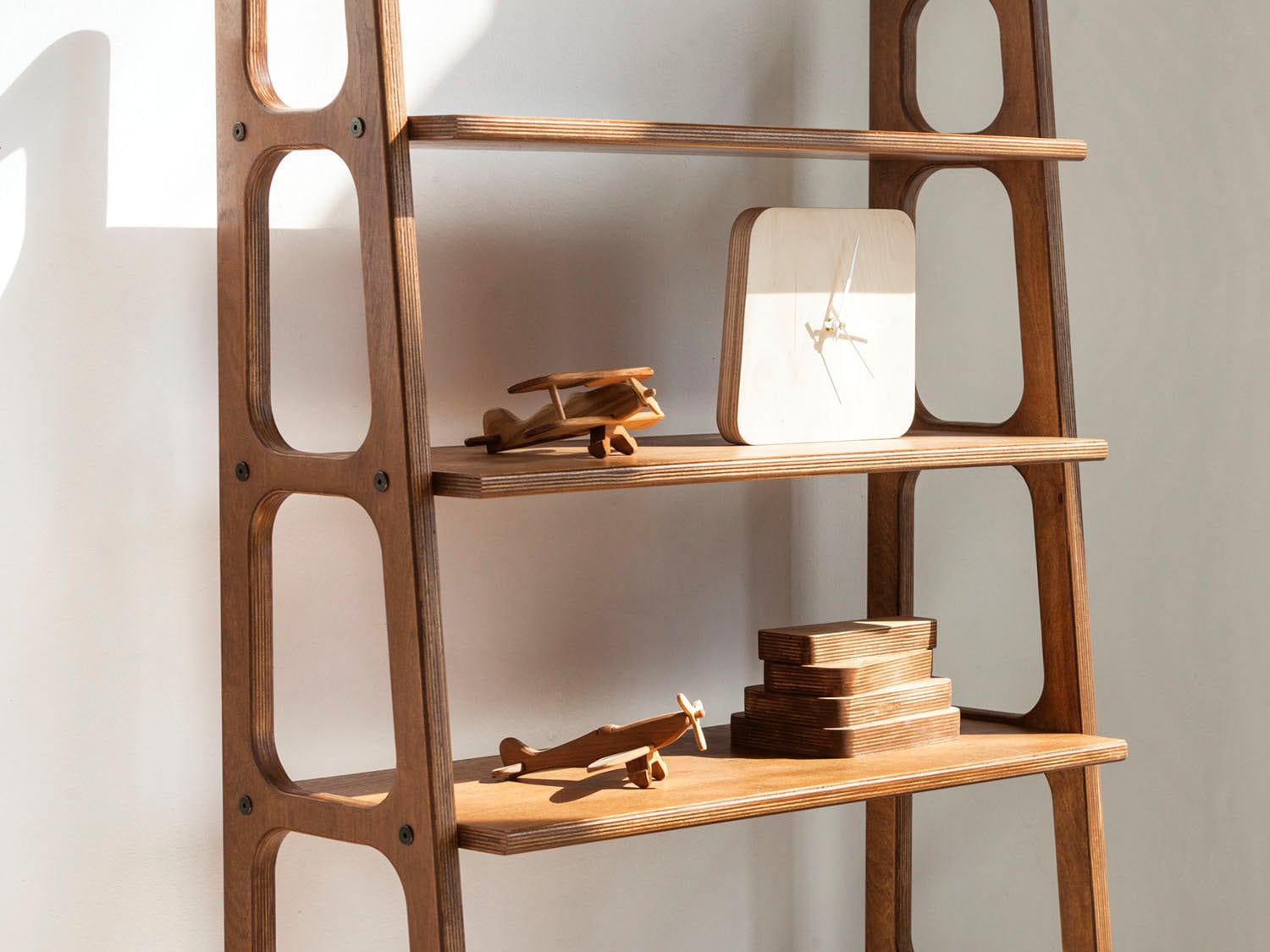 Ladder Bookshelf Modular Wall Shelving Scandinavian - Etsy