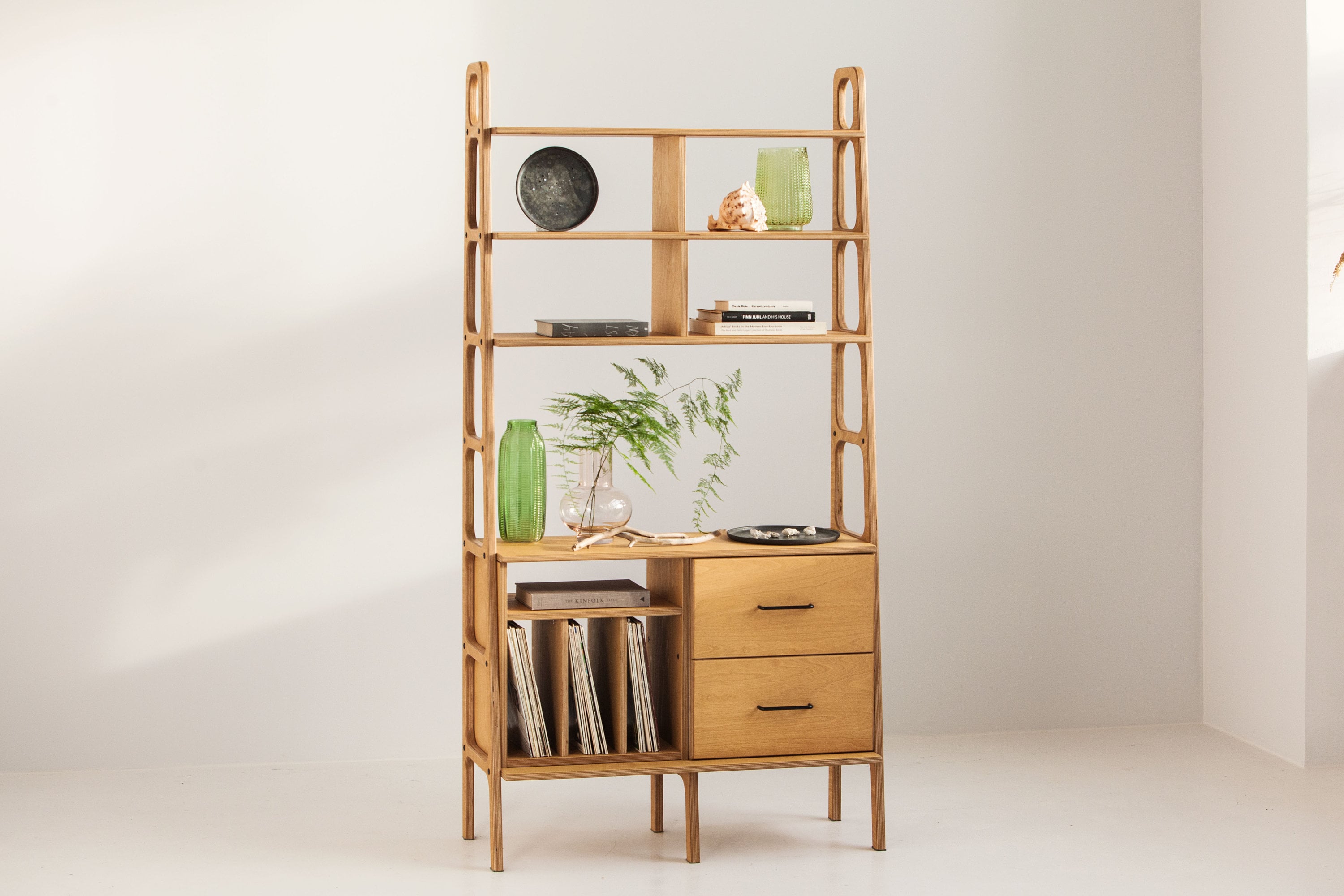 Mid century ladder bookshelf store