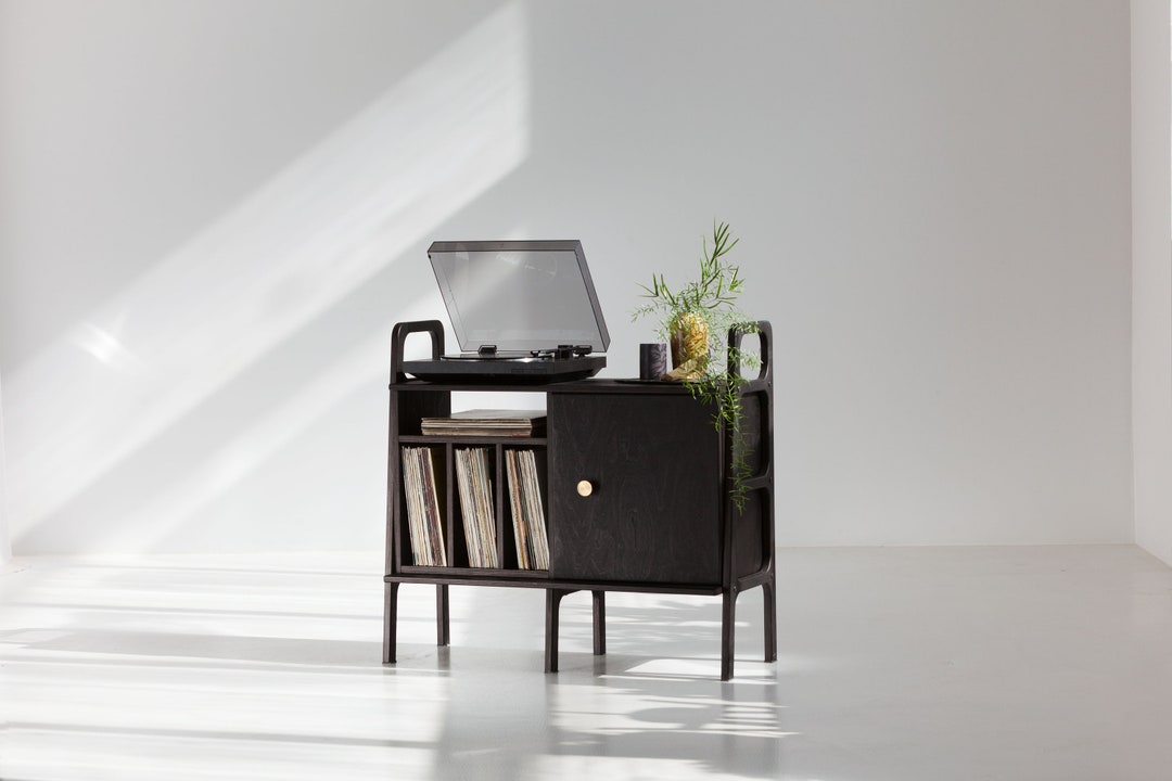 Minimalist Sideboard, Handmade Furniture, Narrow Console Table, Record ...