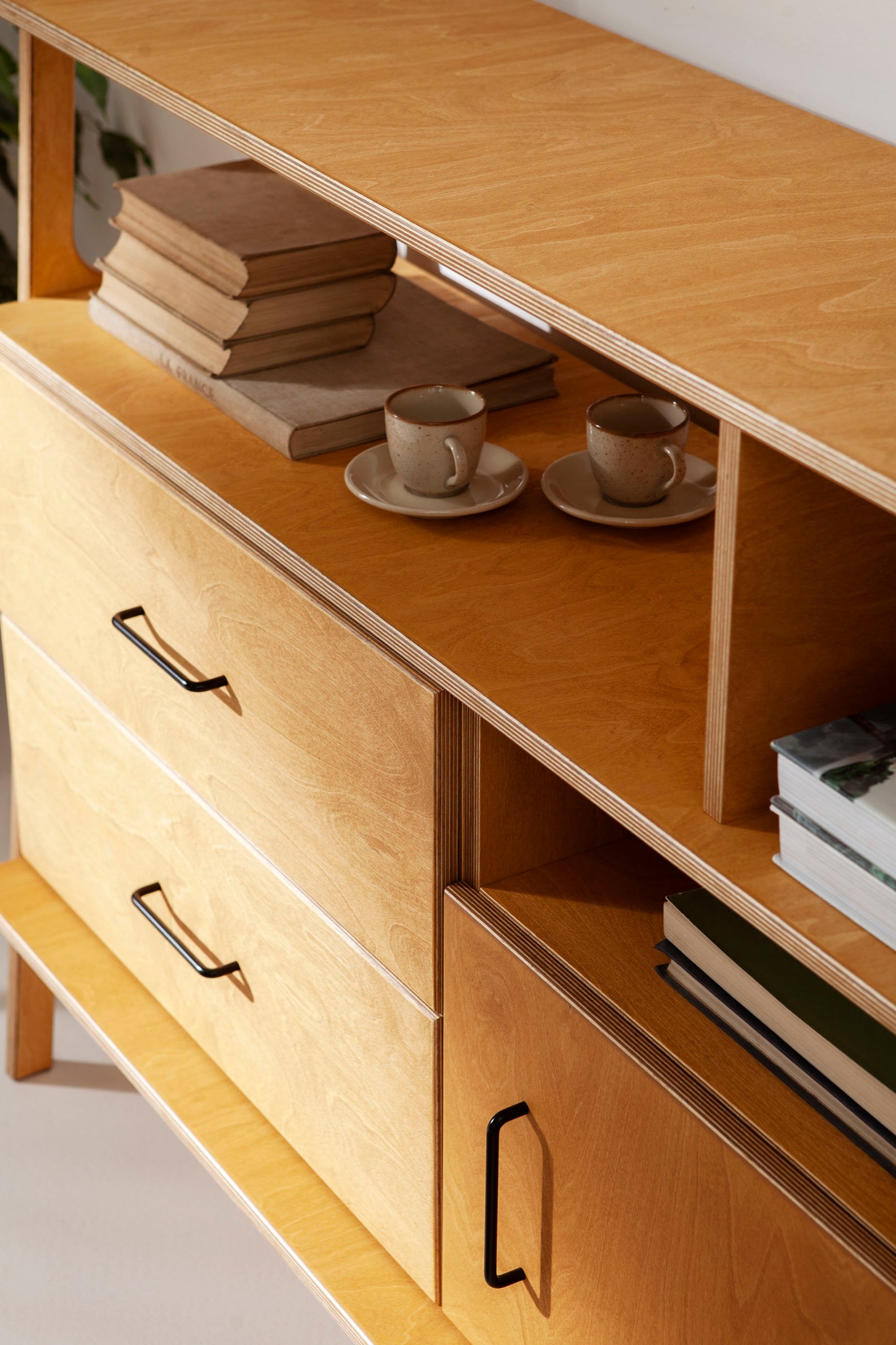 Mid Century Modern Credenza Modular Wall Shelving - Etsy