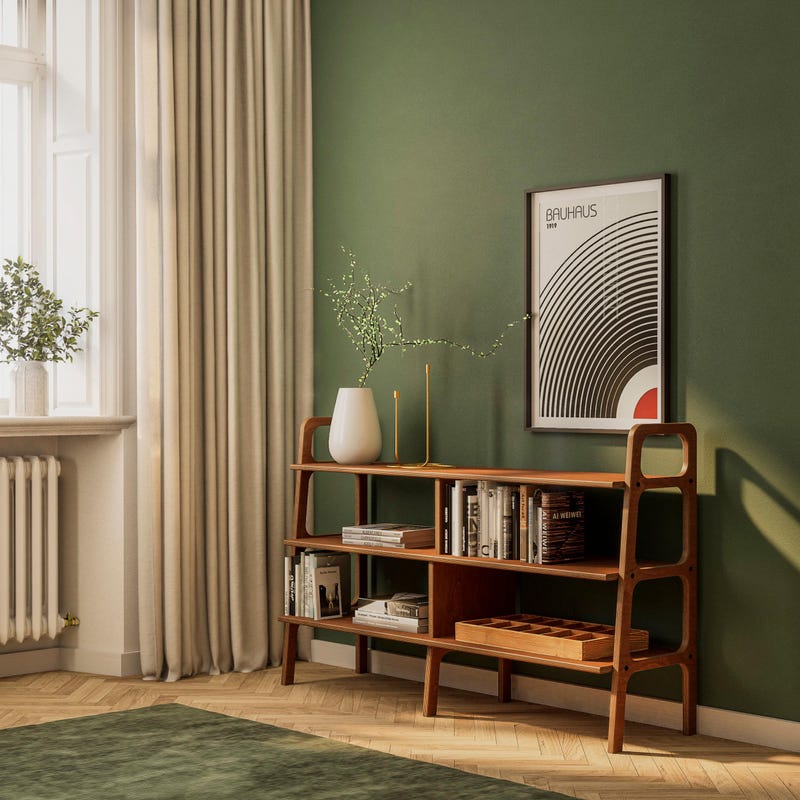 Wooden Bookshelf 120cm - Etsy