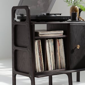 Minimalist Sideboard, Handmade Furniture, Narrow Console Table, Record ...