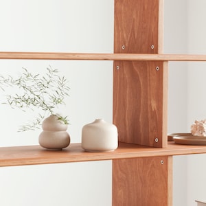 Modular Mid Century Bookcase, Teak Danish Modern Bookcase, Ladder ...