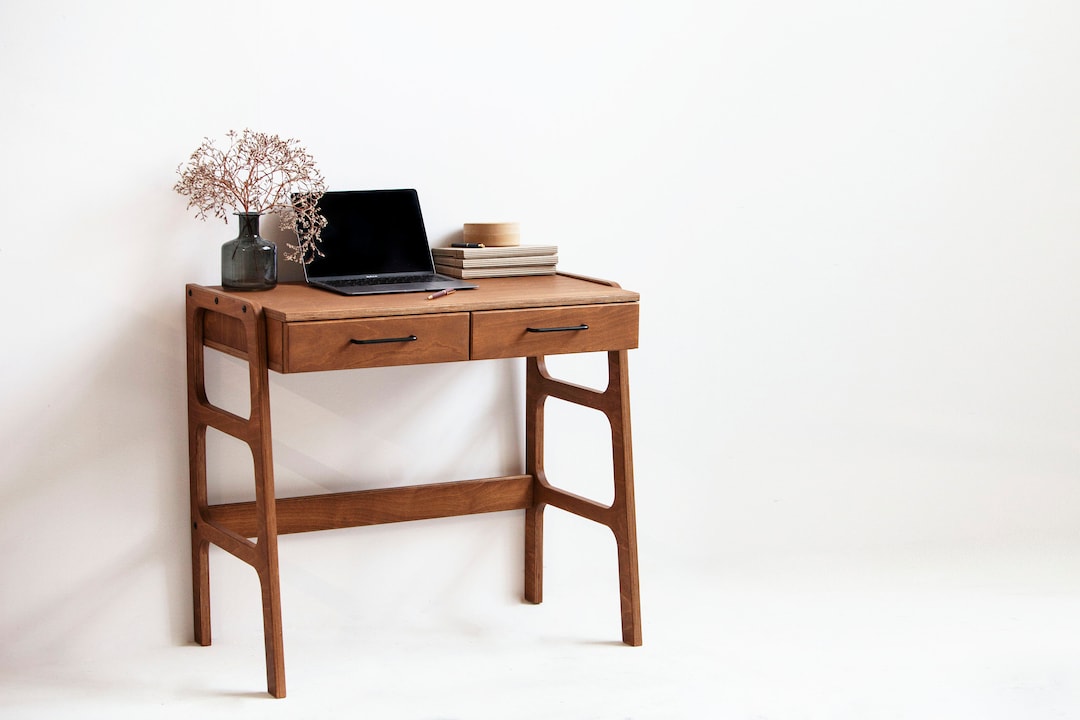 Mid Century Modern Desk for Office Computer Desk Small Desk - Etsy