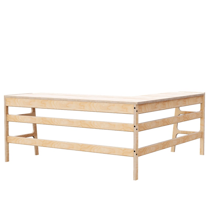 Music Studio Desk L Shaped Desk Custom Desk Mid Century - Etsy