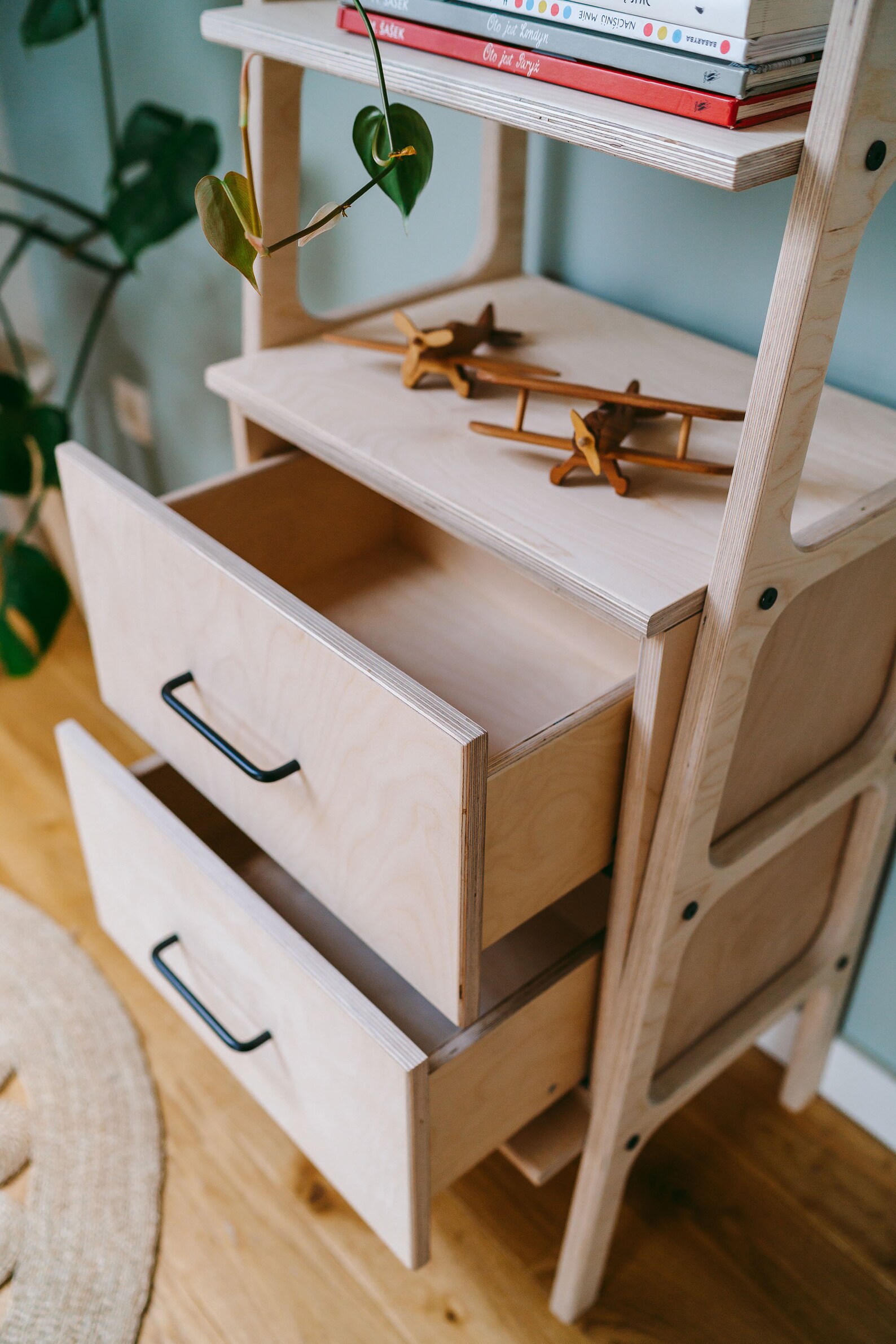 Ladder Bookshelf Scandinavian Furniture Japandi Mid Century - Etsy