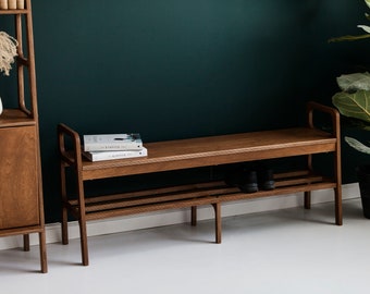 Mid Century Bench | Etsy