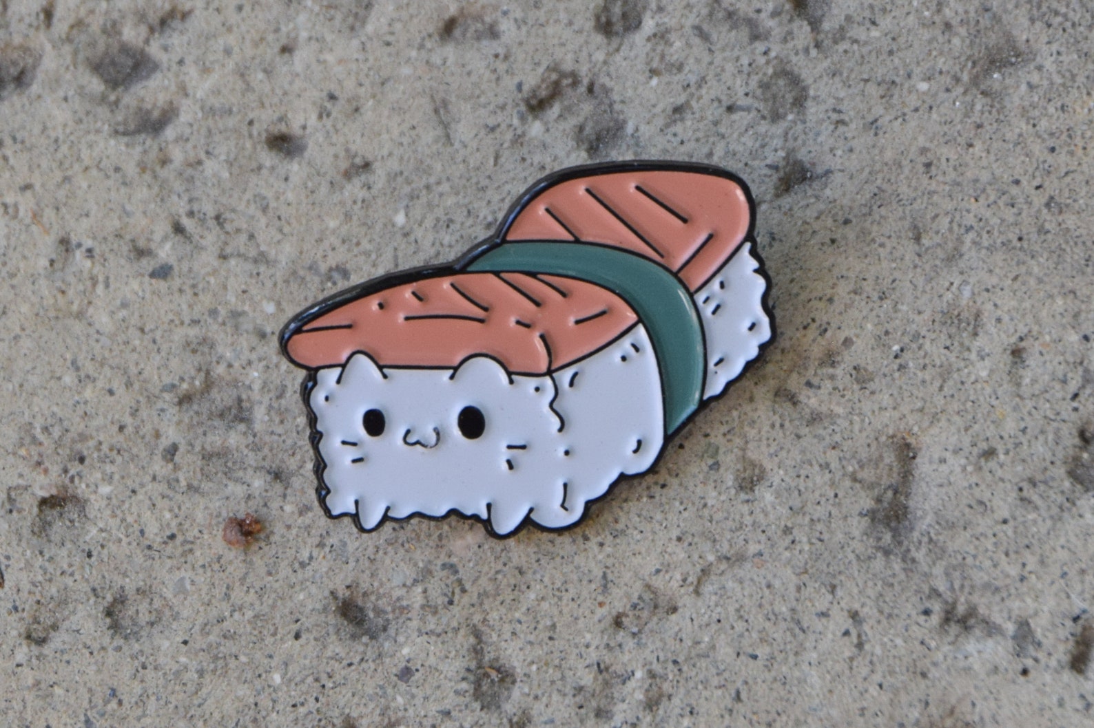 Sushi Cat Aminal Soft Enamel Pin - Etsy