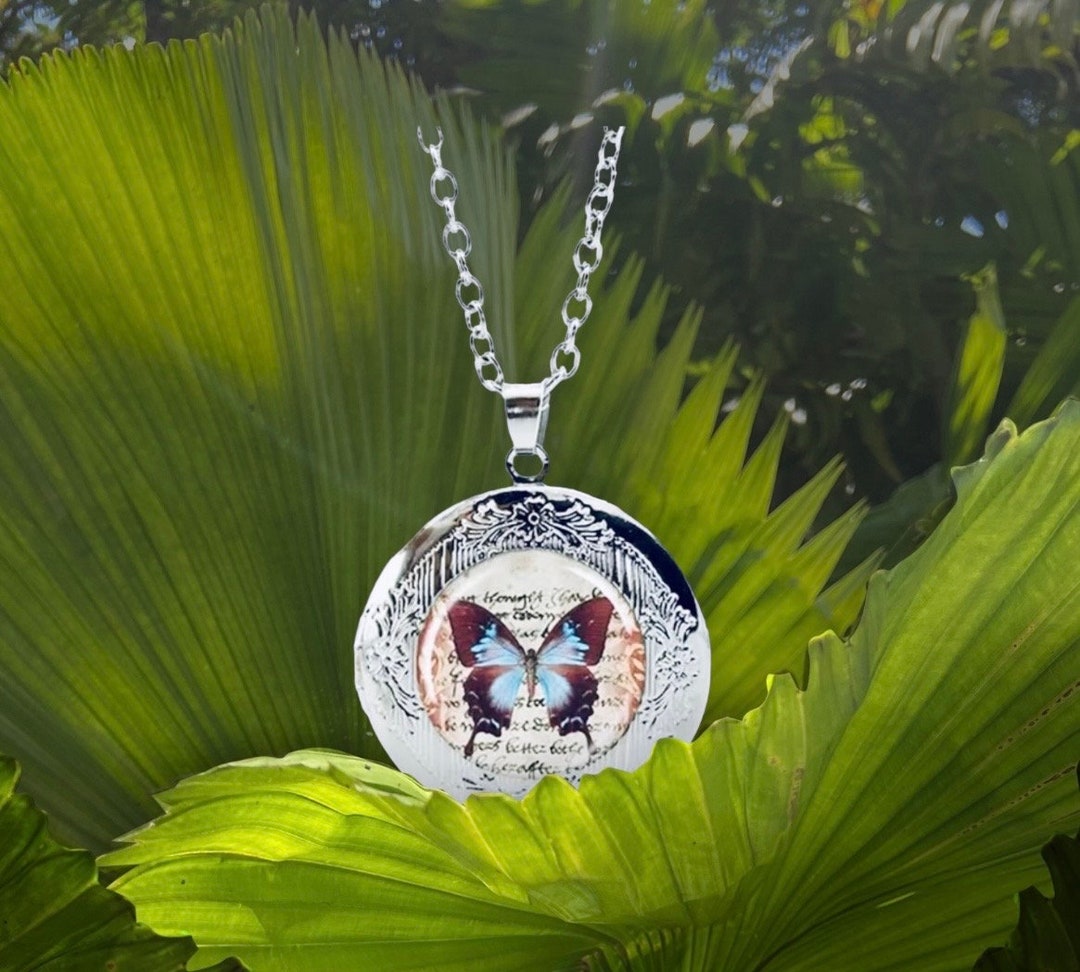 Butterfly Locket - Etsy