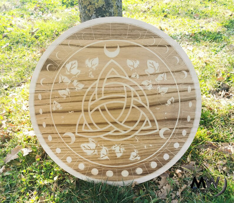 Large table for rituals meditation or divination 48 cm | Etsy