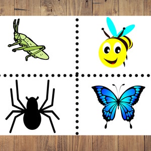 Color, Sorting, Learning With Bugs Game, Printable Toddler Preschool ...