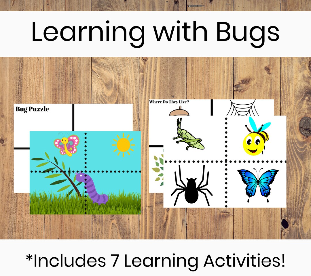 Color, Sorting, Learning With Bugs Game, Printable Toddler Preschool ...