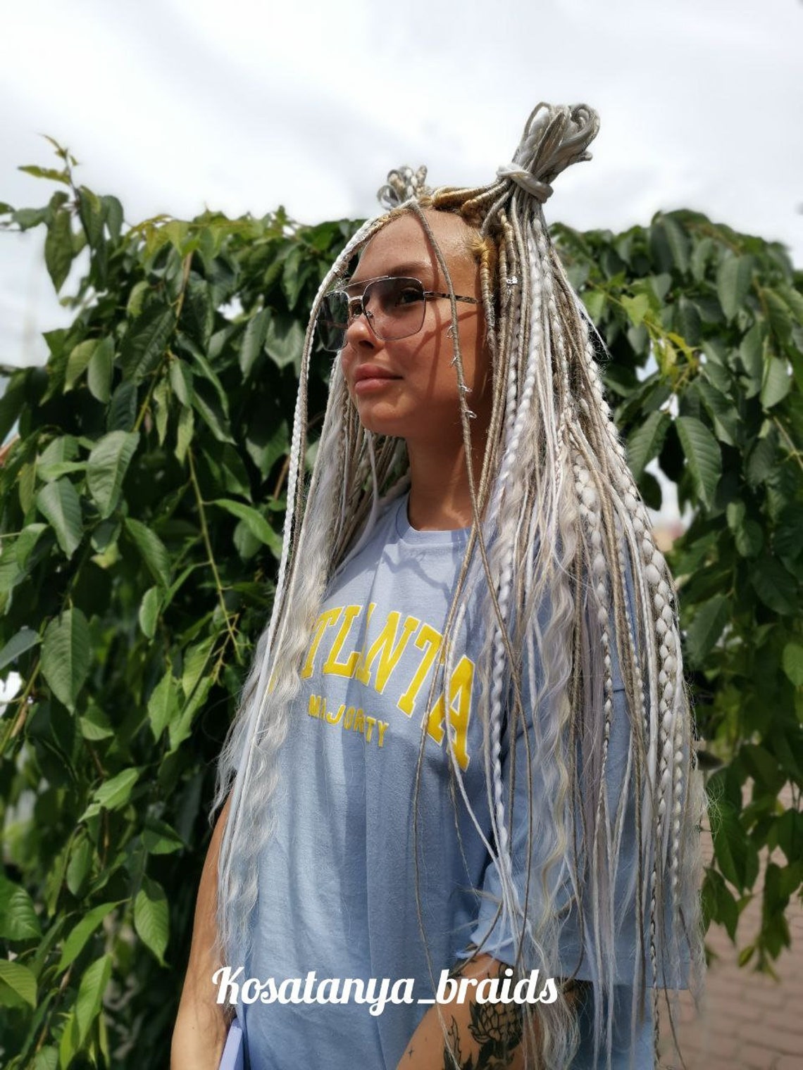 Dreadlocks. Synthetic Crochet Dreadlocks and Braids Terrible - Etsy