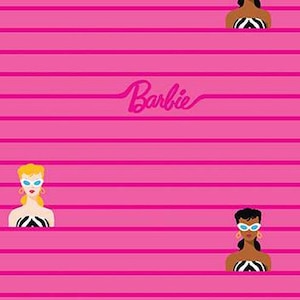 Barbie™ World Barbie Stripe Hot Pink for Riley Blake Designs, 1/2 Yard ...