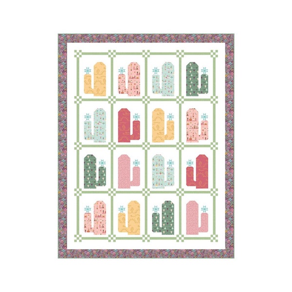 Cactus Quilt Block - Etsy