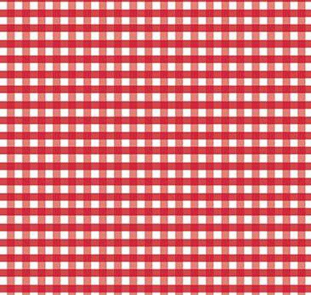 1/8" Gingham Red, 1/8" Gingham by the RBD Designers for Riley Blake ...