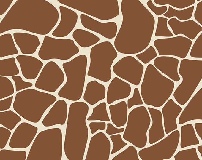 On Safari Giraffe Brown, Giraffe Fabric, Giraffe Print, Animal Fabric ...