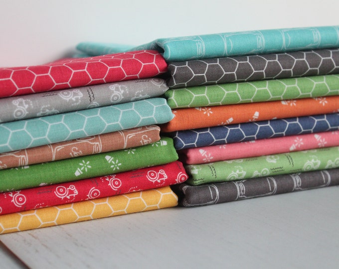 Farm Girl Vintage Companion Prints Fat Quarter Fabric Bundle 15 Pieces ...