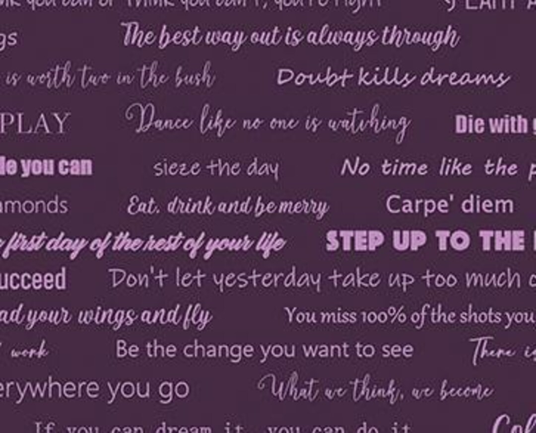 Fragrant Fields Script Eggplant by Lila Tueller for Riley Blake Designs ...