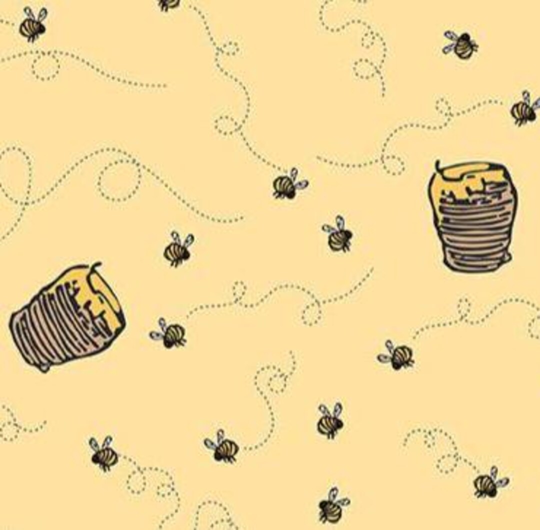 Winnie the Pooh Bees Sunshine by Echo Park Paper Co. for Riley Blake ...