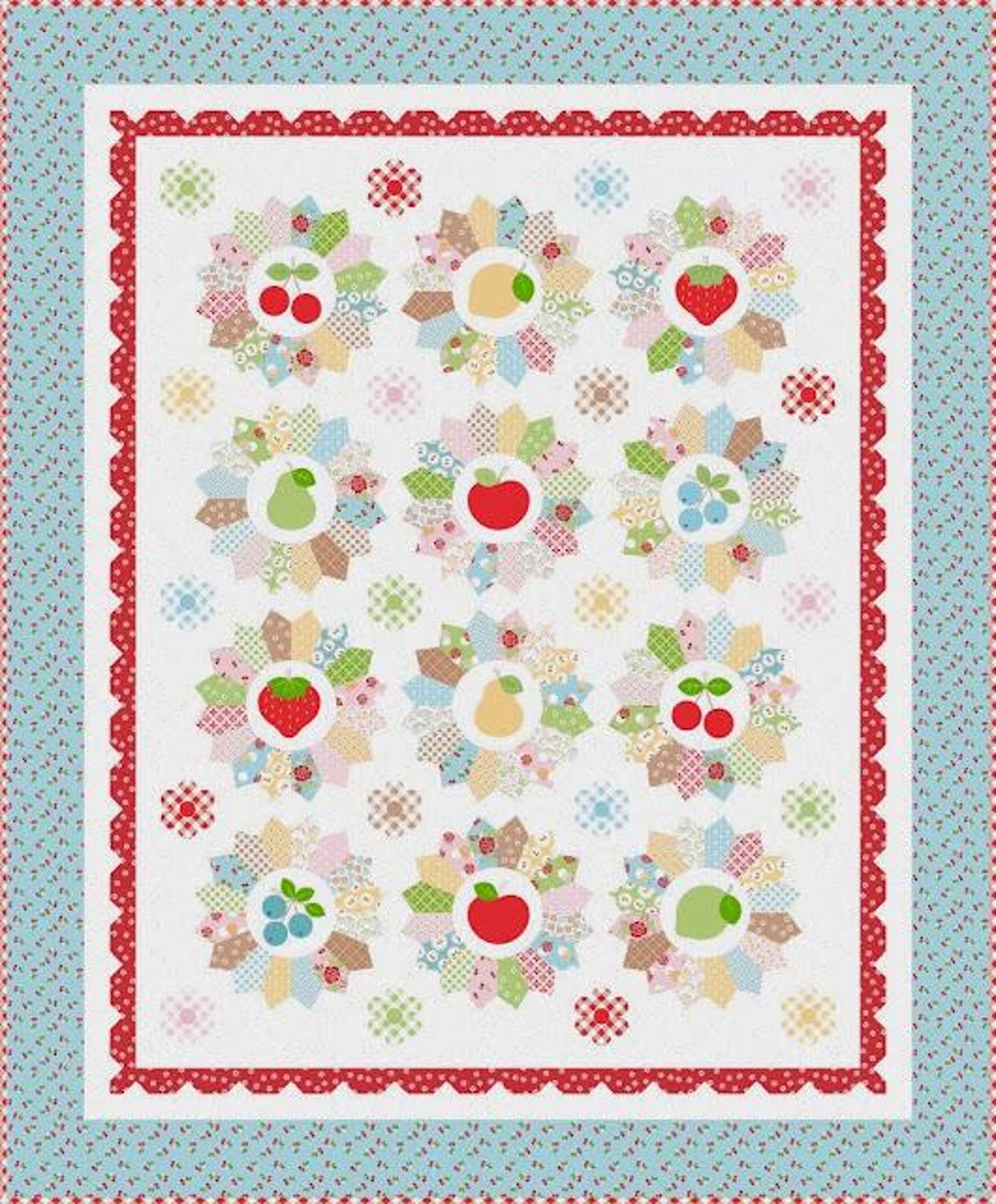 Lori Holt Sew Cherry Fruit Salad Sew Simple Shapes™ (15 Pieces), Useful ...